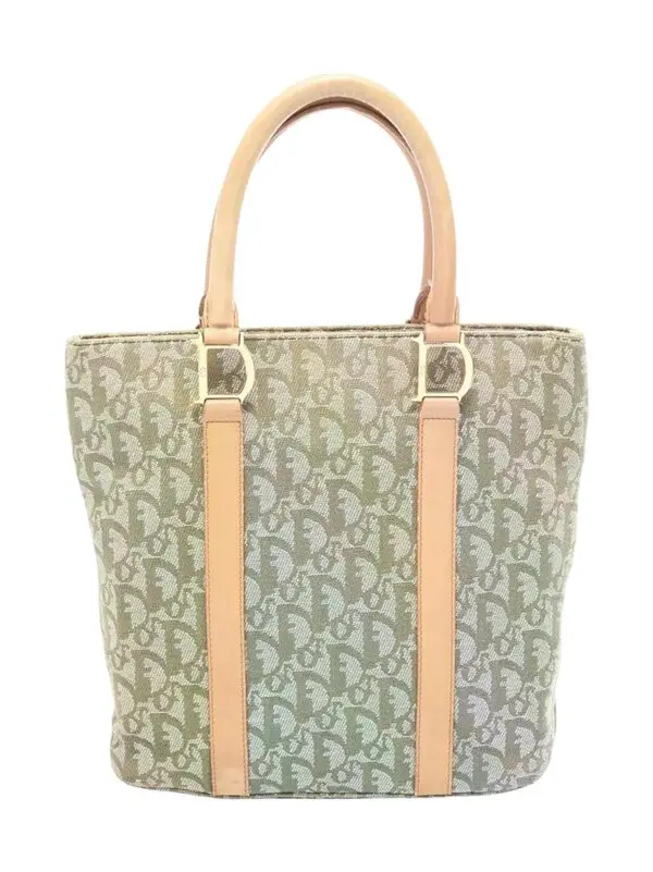 Dior Diorissimo Trotter Canvas Tote Bag - Green