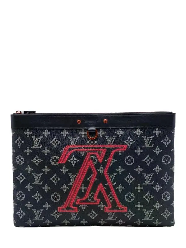 LOUIS VUITTON Monogram Ink Upside Down Apollo Pochette Clutch Bag - Blue