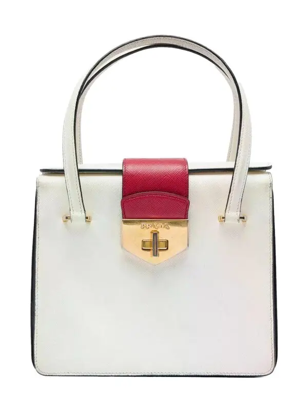 Prada Saffiano Leather Mini Handbag - White