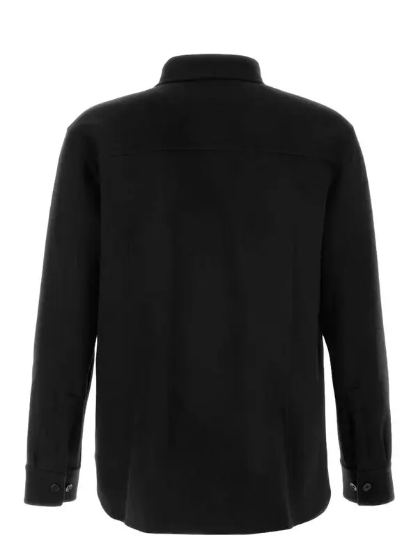 JIL SANDER Button-up Shirt Jacket - Black