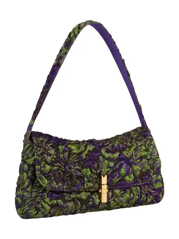 Balmain Metropolis Jacquard Bag - Purple