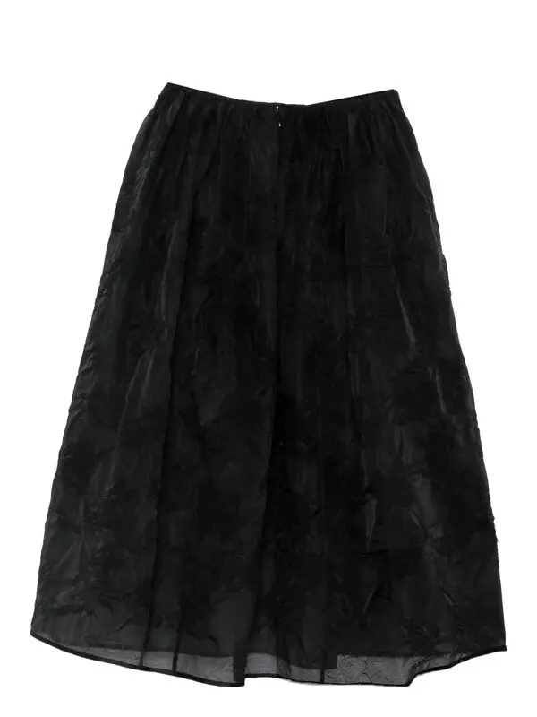 Cecilie Bahnsen Bow-jacquard Pleated Midi Skirt - Black