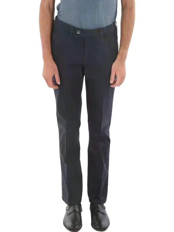 Corneliani Five-pocket Cotton Chino Trousers - Blue