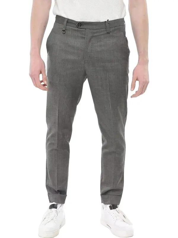 PAOLO PECORA Tailored Trousers - Grey