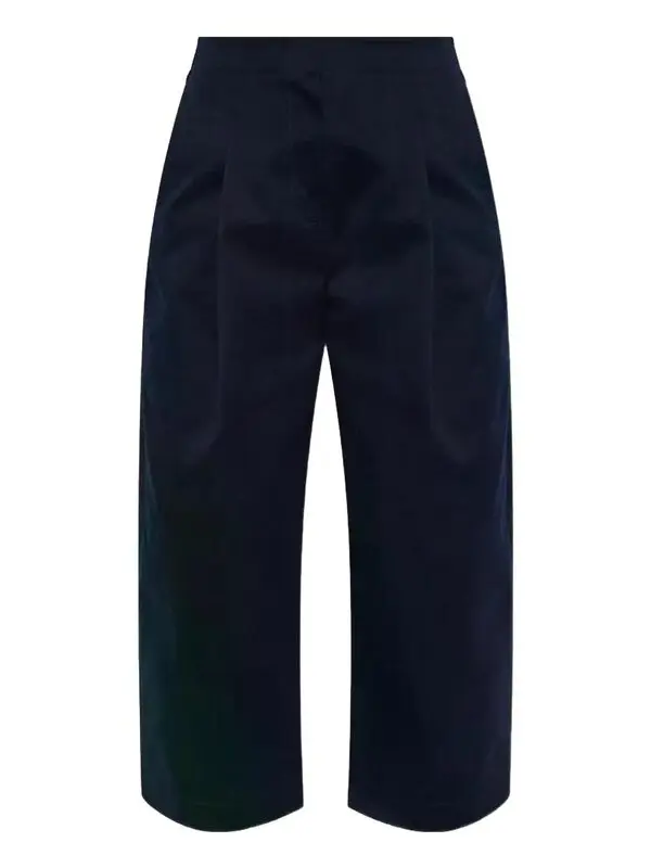 Studio Nicholson Dordoni Pleated Cotton Trousers - Blue