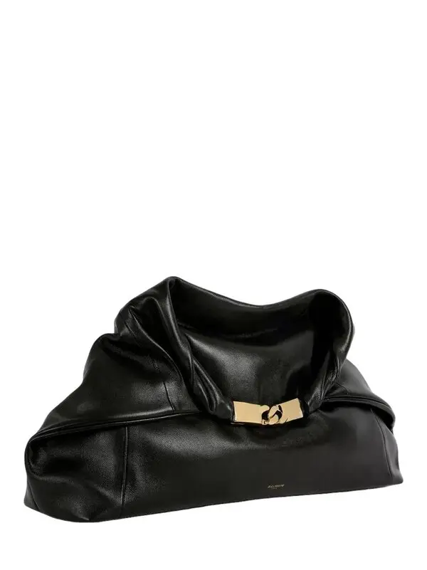 Balmain Dinner At 8 Medium Bag In Smooth Leather - Black