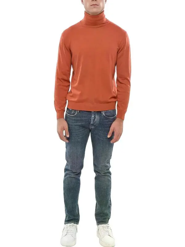 Malo Turtleneck Sweater - Orange