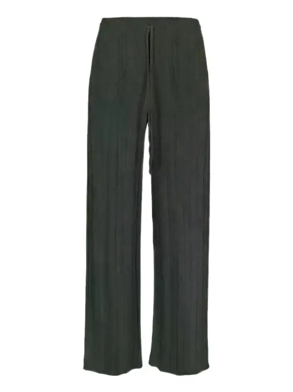 B.B. WALACE Ribbed Knit Track Pants - Green