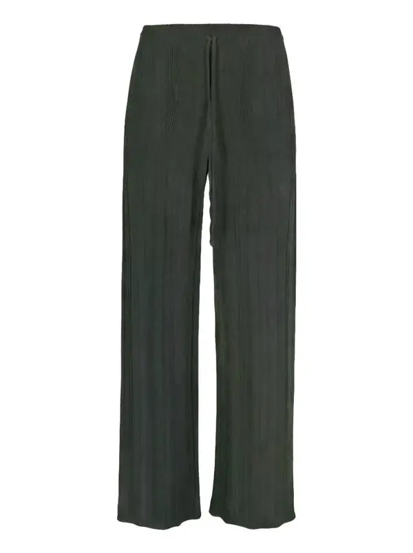 B.B. WALACE Ribbed Knit Track Pants - Green