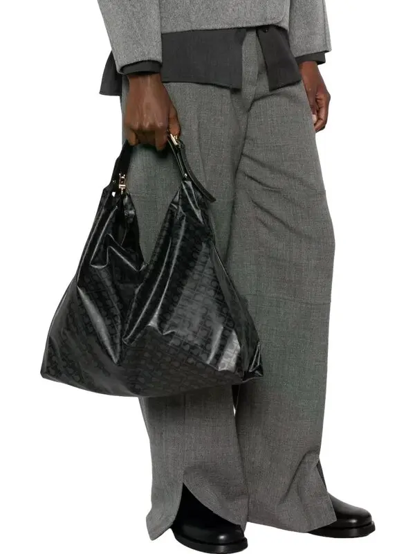 GHERARDINI Amazzonia Monogram Shoulder Bag - Black