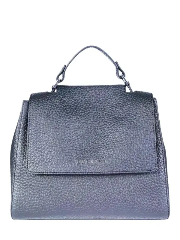 Orciani Sveva Soft Grained Leather Tote Bag - Blue