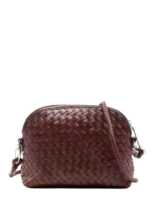 Dragon Diffusion Chunky Fellini Woven Leather Shoulder Bag - Red