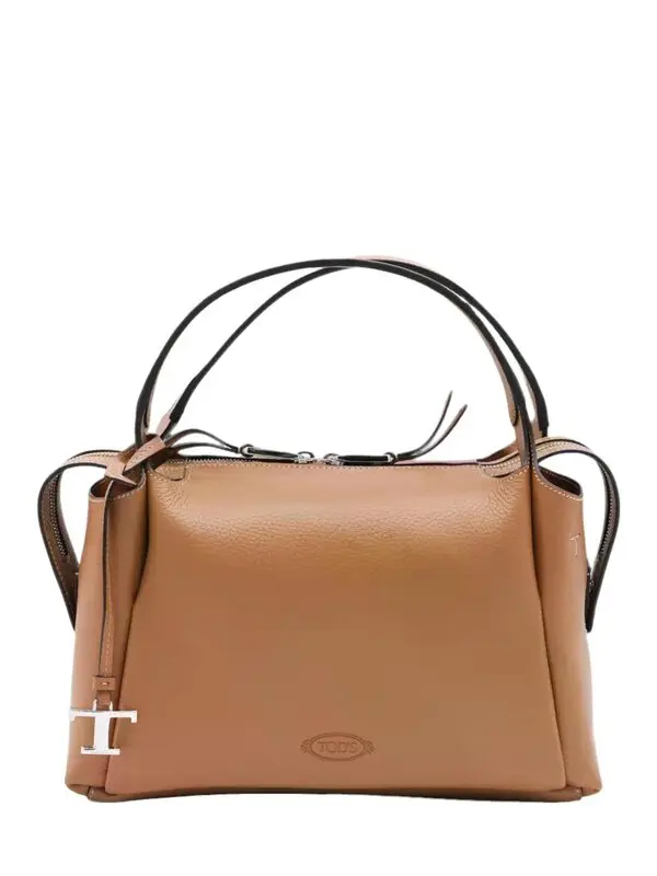 TOD'S Timeless Leather Shoulder Bag - Neutrals