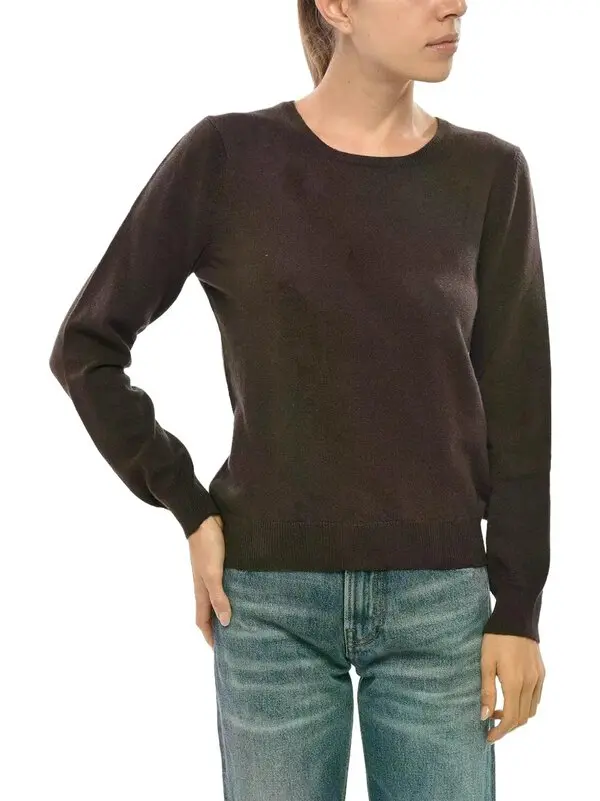 Malo Crew Neck Long Sleeve Sweater - Brown