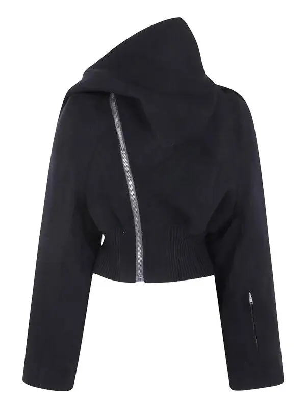 Rick Owens Asymmetrical Zip Jacket - Black
