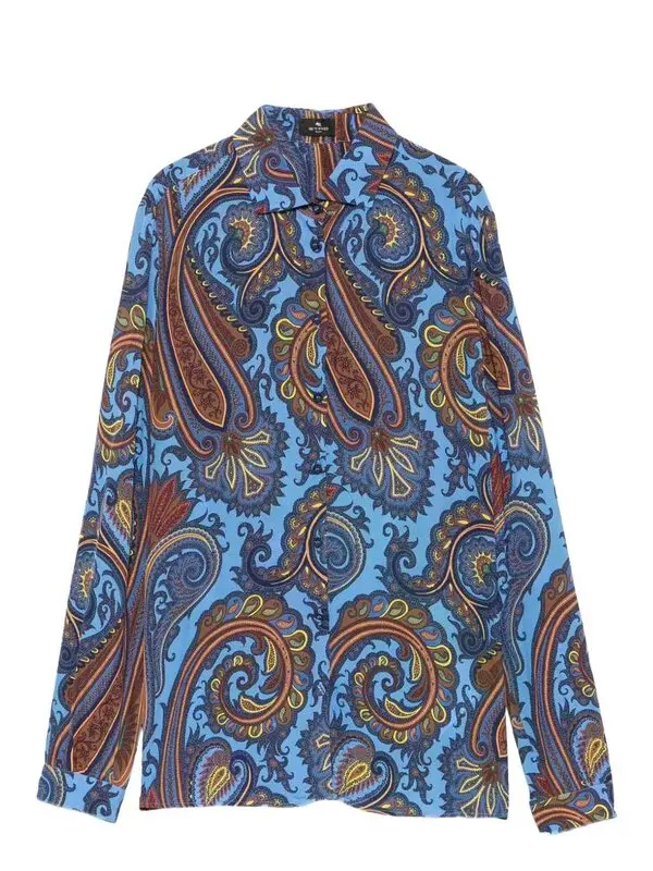 Etro Paisley Print Shirt - Blue
