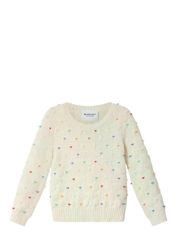 MARANT ETOILE Priyanka Bead-embellished Sweater - Neutrals