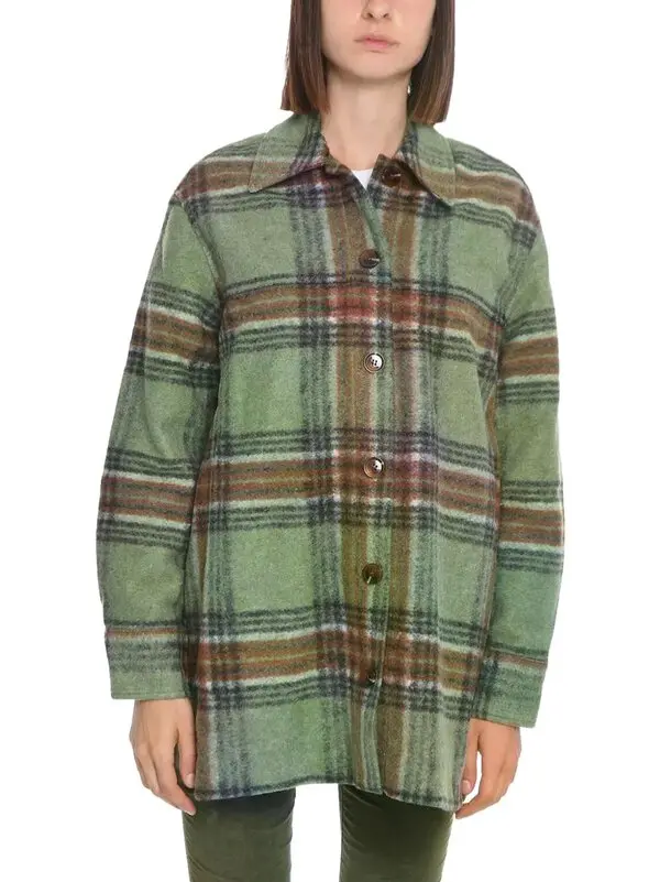 SAMSOE SAMSOE Rosalie Checked Overshirt - Green