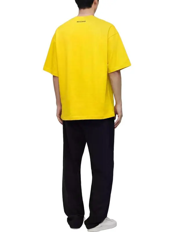 Moschino X Smiley Graphic-print Cotton T-shirt - Yellow