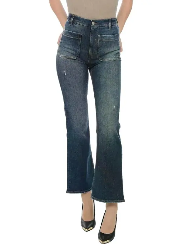 TWO WOMEN TWO MEN Gerbera Patch-pocket Jeans - Blue