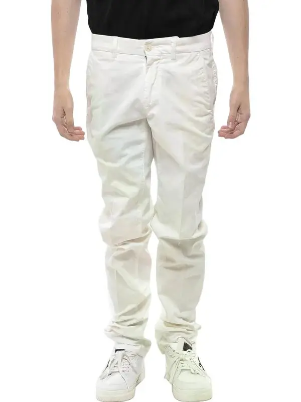 Corneliani Cotton Twill Chino Trousers - White