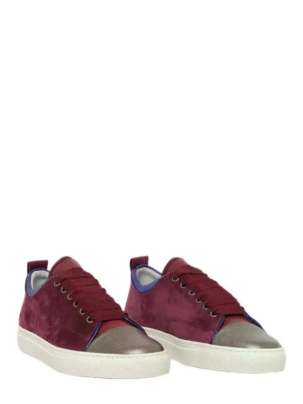LANVIN Cap-toe Low-top Sneakers - Purple