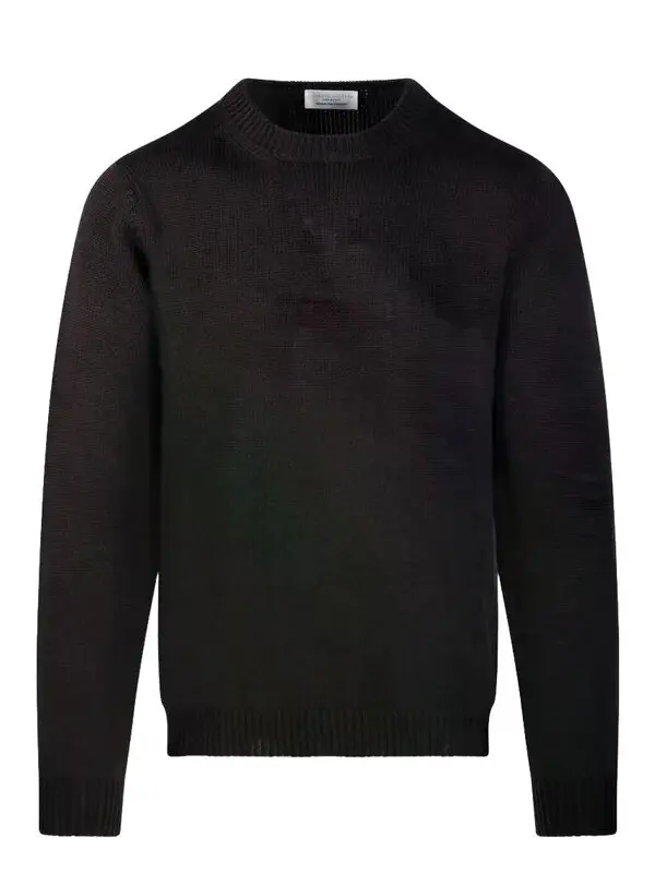 ROBERTO COLLINA Marl Knit Sweater - Black