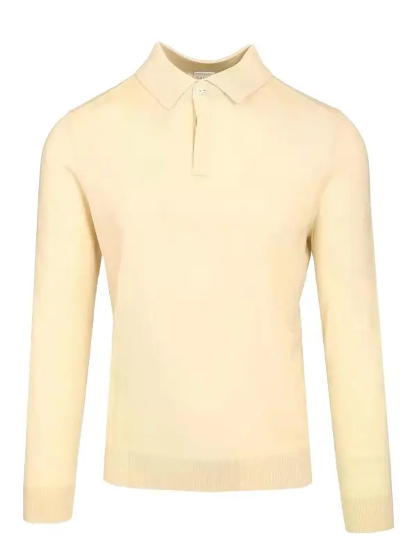 Paul Smith Merino Wool Polo Shirt - Neutrals