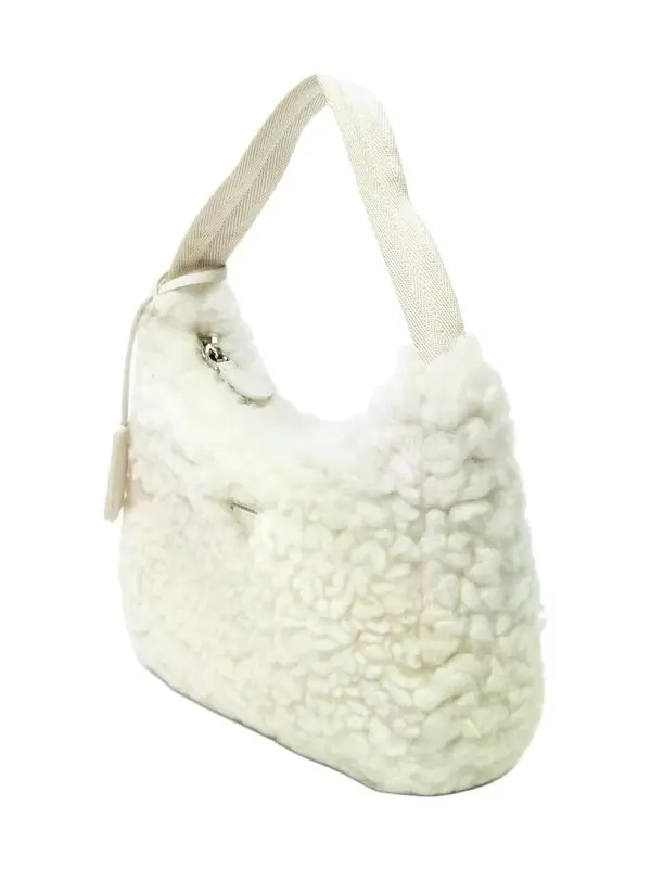 Prada Mini Re-edition 2000 Shoulder Bag - White