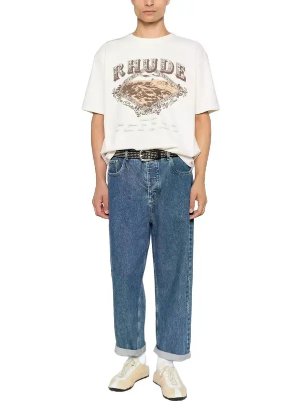 Rhude Graphic-print T-shirt - Neutrals