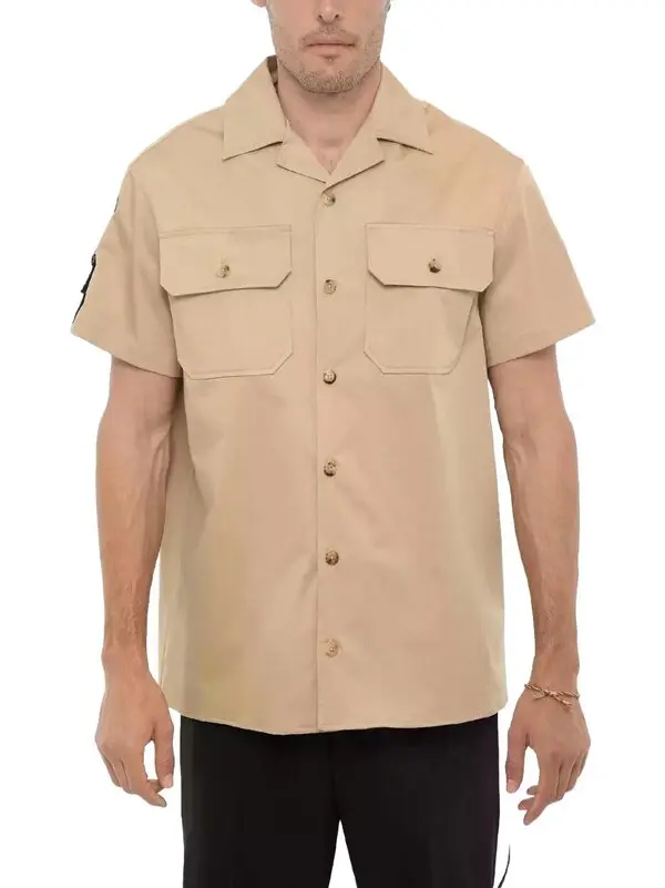 Neil Barrett Short-sleeve Saharan Shirt - Neutrals