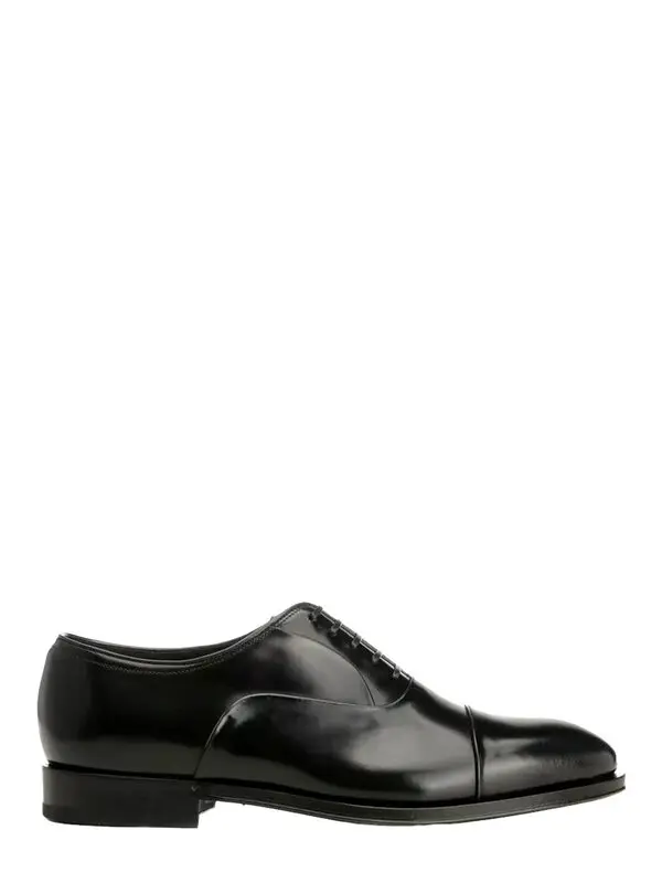FERRAGAMO Leather Oxford Shoes - Black