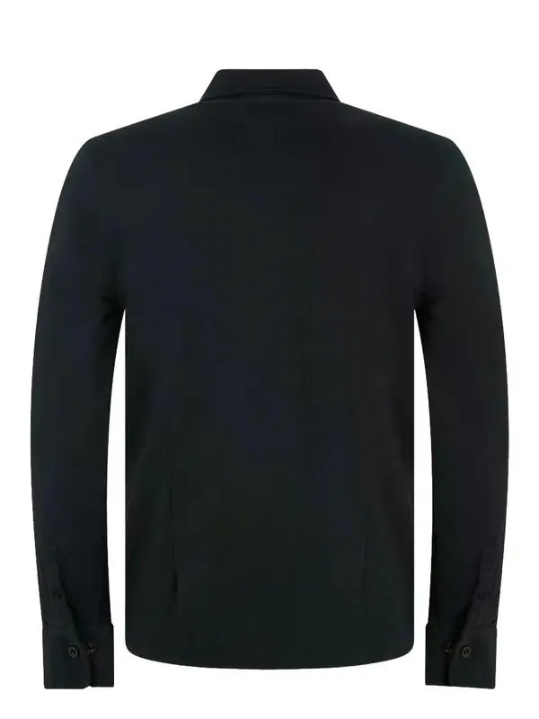 MOORER Siena Long-sleeve Pocket Shirt - Black