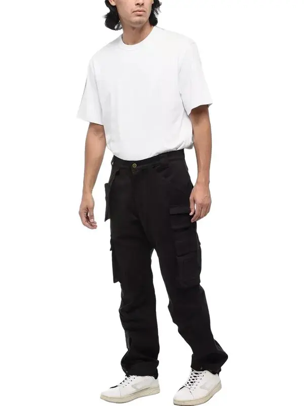 CULTURA Cotton Multi-pocket Cargo Pants - Black