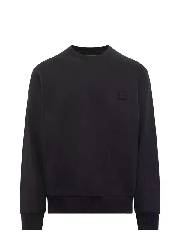 WOOYOUNGMI Logo Print Long Sleeve Sweatshirt - Black