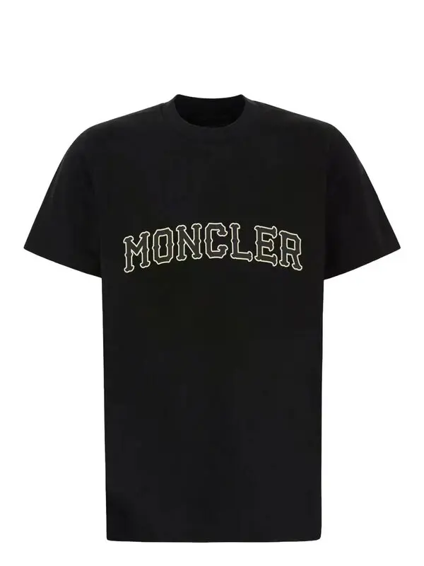 Moncler Logo-print Cotton T-shirt - Black