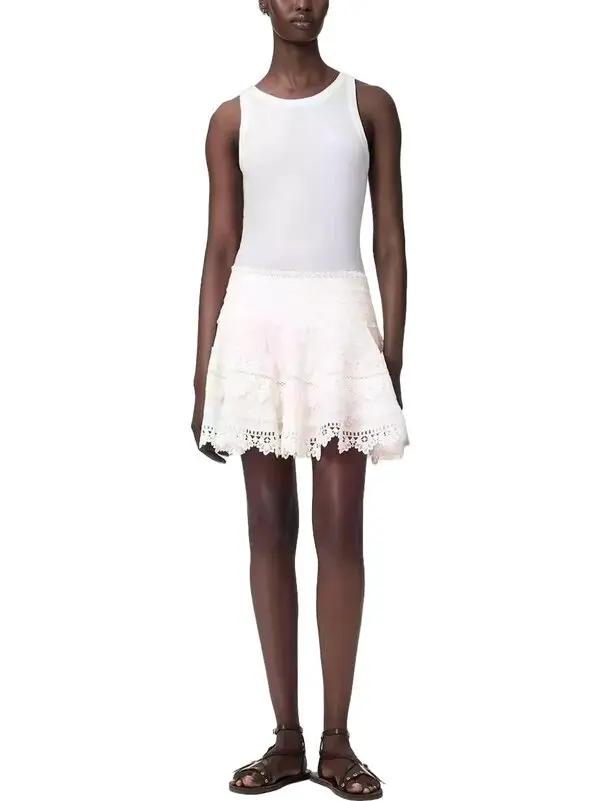 ALLSAINTS Lillith A-line Mini Skirt - White
