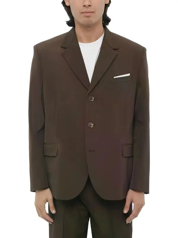 Neil Barrett Notch-lapel Single-breasted Blazer - Brown