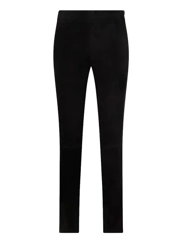 MOORER Slim-fit Trousers - Black