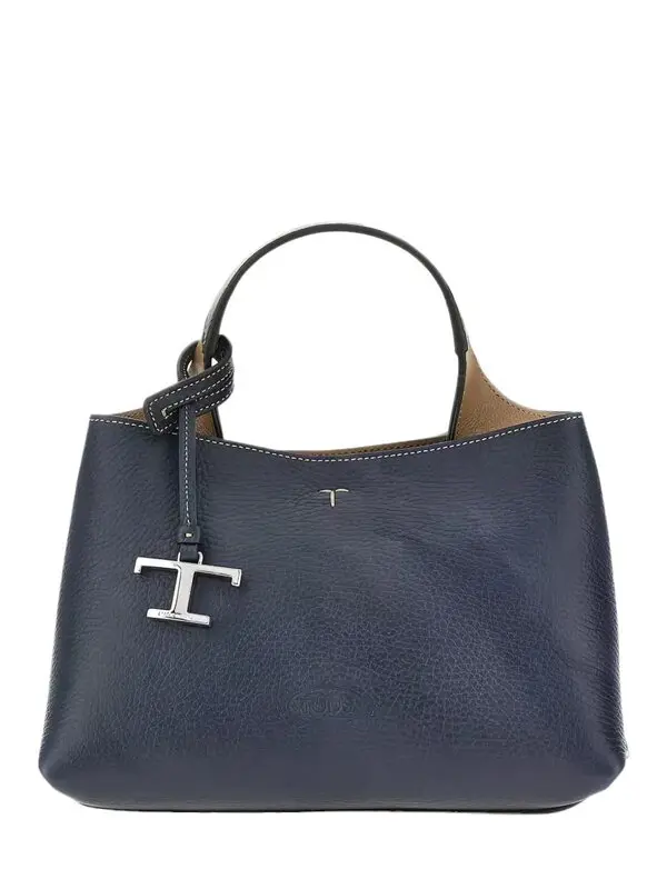 TOD'S T Timeless Leather Crossbody Bag - Blue