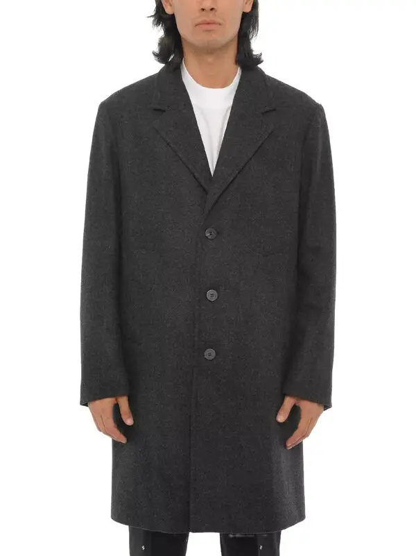 Neil Barrett Notched Lapel Single-breasted Coat - Grey
