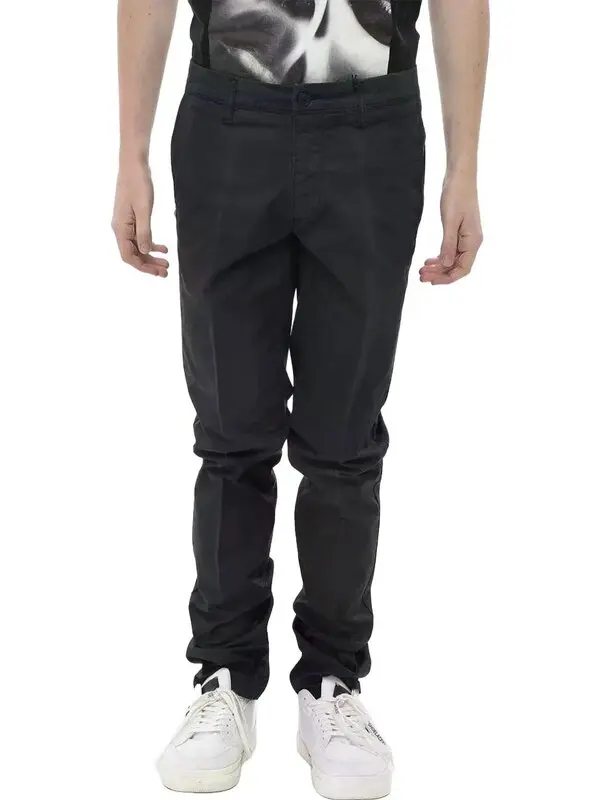 Corneliani Belt-loop Chino Trousers - Blue
