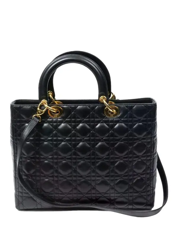 Dior Lady Tote Bag - Black