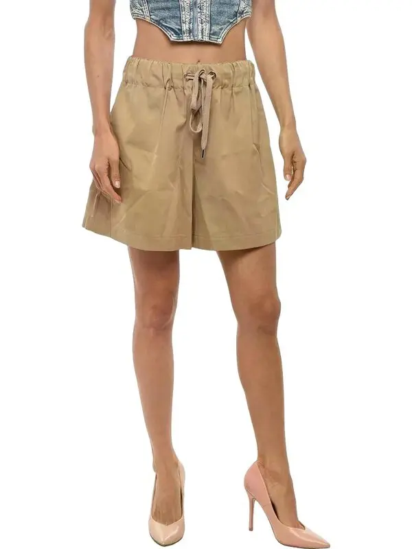 SA SU PHI Valentina Drawstring Shorts - Neutrals
