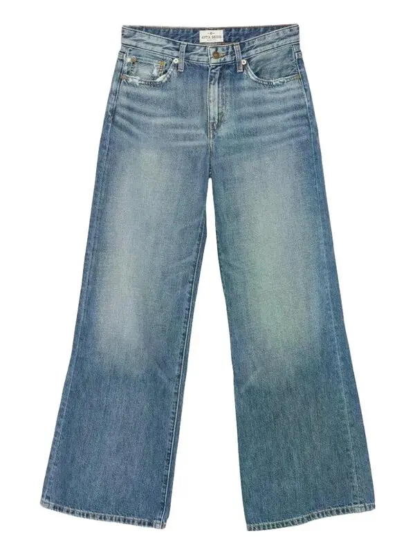 ANTIK DENIM Faded Wide-leg Jeans - Blue
