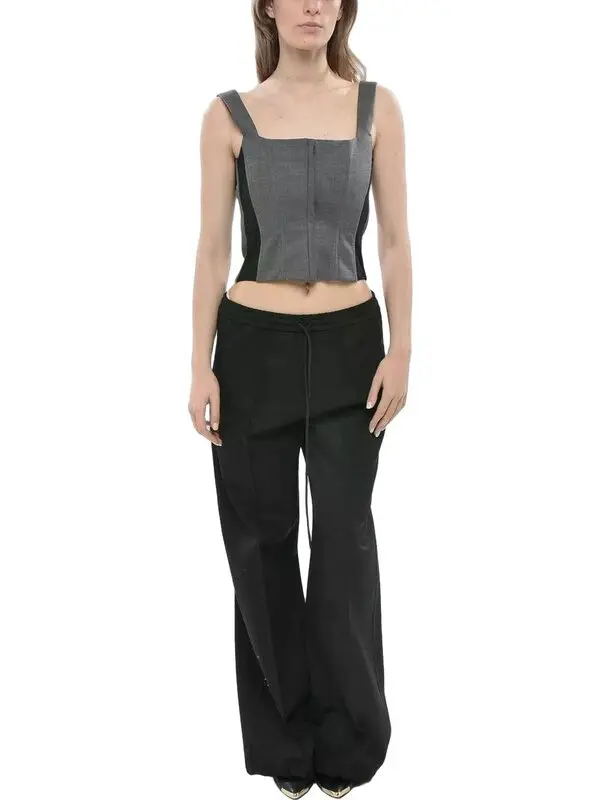 Giuseppe Di Morabito Square-neck Corset Top - Grey