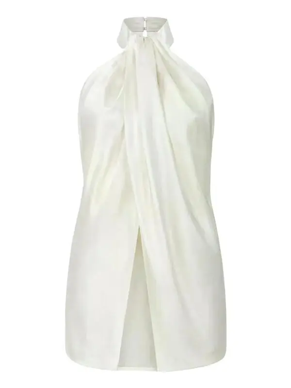 Stella McCartney Halterneck Draped Top - Neutrals