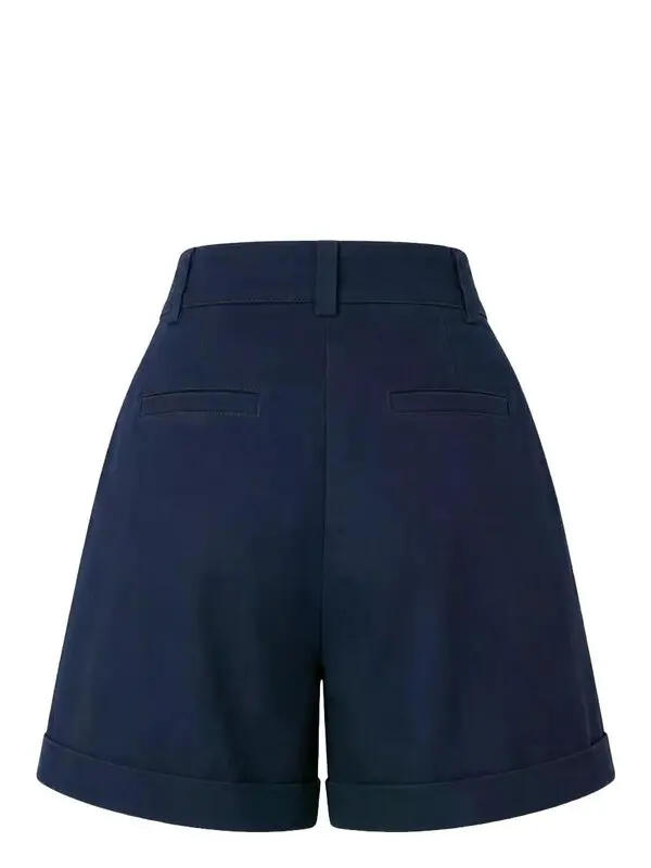 SEROYA Rhoda Pleated Shorts - Blue