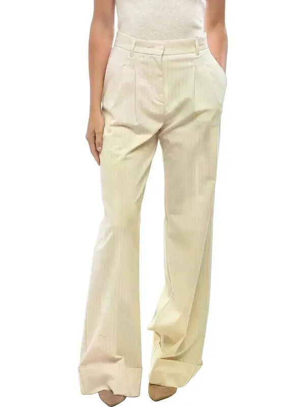 Andamane Nathalie Pinstripe Tailored Trousers - Neutrals