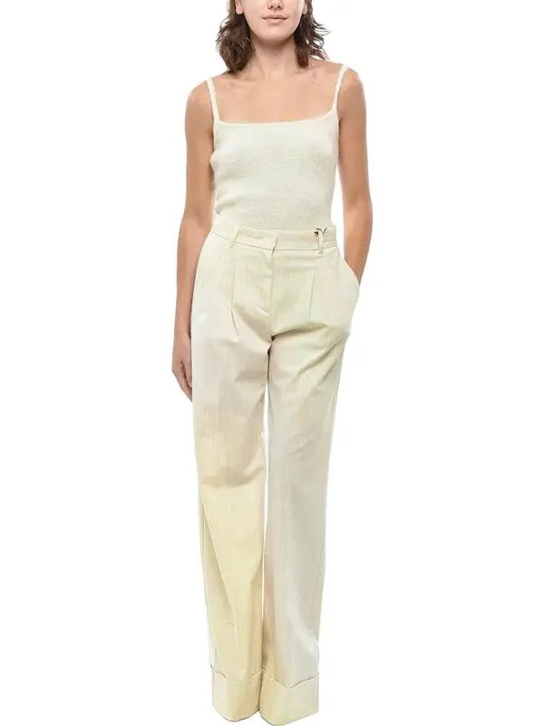 Andamane Nathalie Pinstripe Tailored Trousers - Neutrals